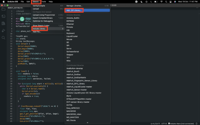 Gps & Gsm Location Tracking System Using Arduino