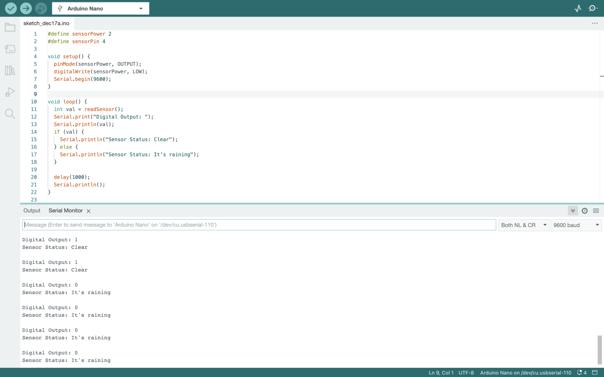 Rain Sensor Arduino Tutorial