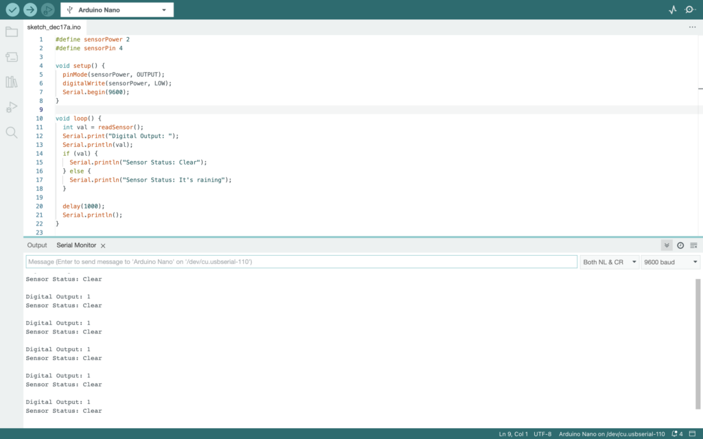 Rain Sensor Arduino Tutorial
