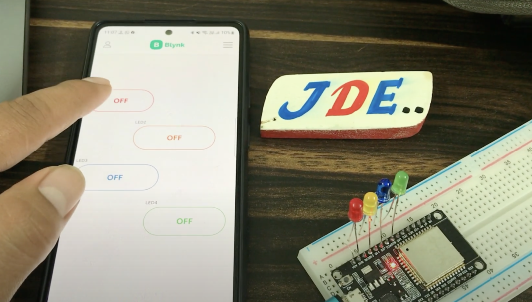 LED Blink With ESP32 And Blynk
