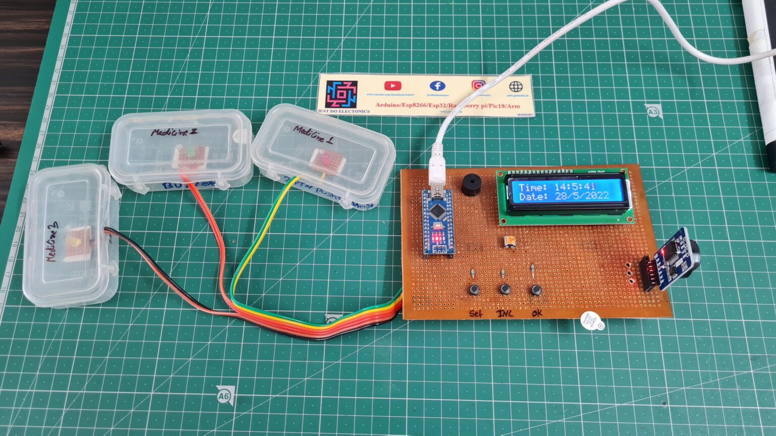 Security Alarm Using PIR Sensor With GSM