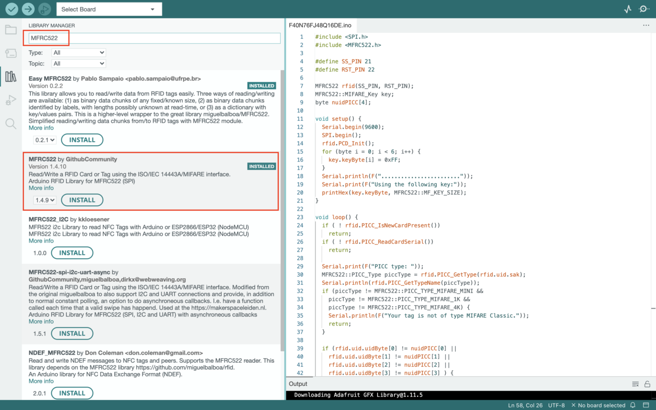 RC-522 RFID Interfacing With ARDUINO, ESP8266 & ESP32