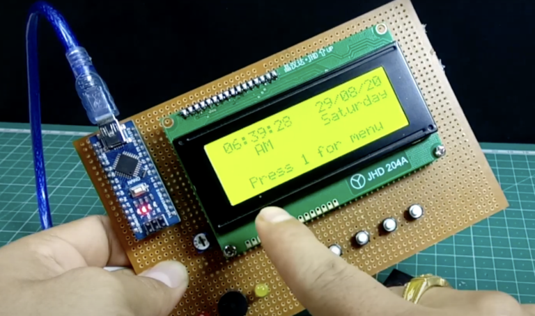 RFID Based Attendance System Using Arduino, RTC & LCD Display