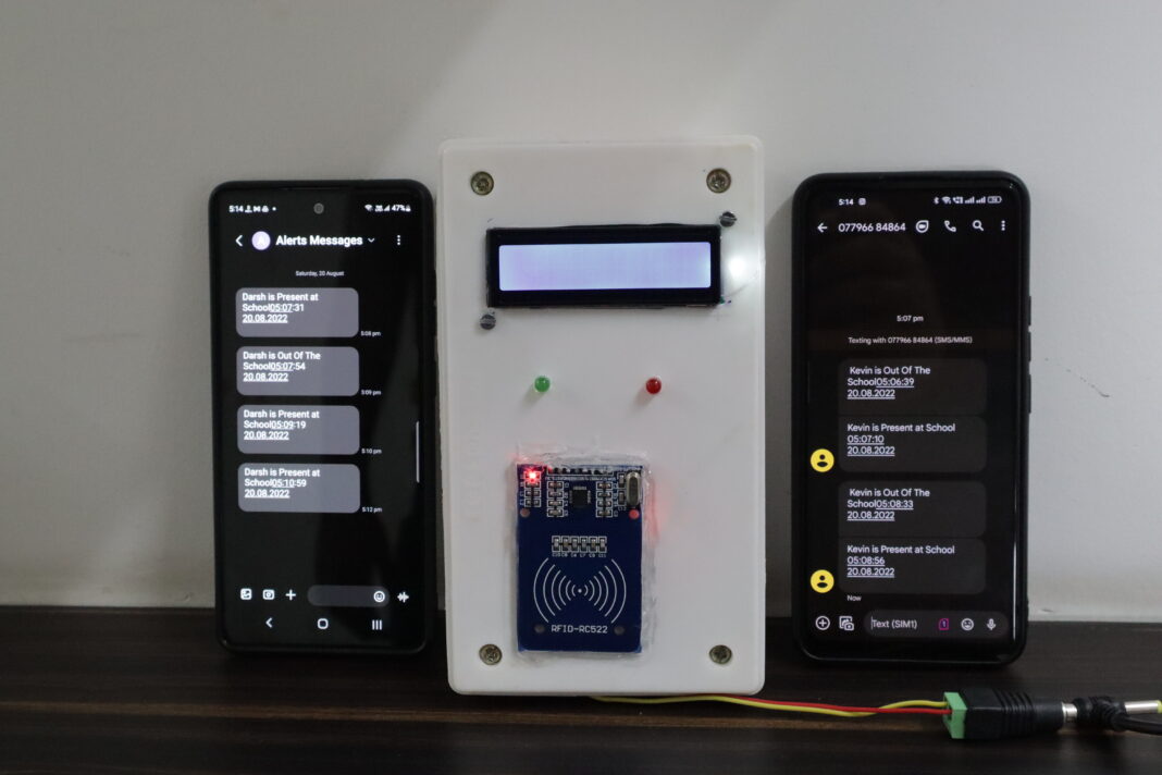 RC522 RFID And GSM Based Attendance System