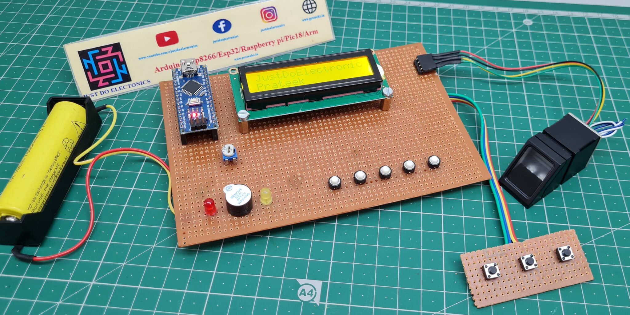 Fingerprint Based Voting System Using Arduino Fingerprint Based Voting System Using Arduino