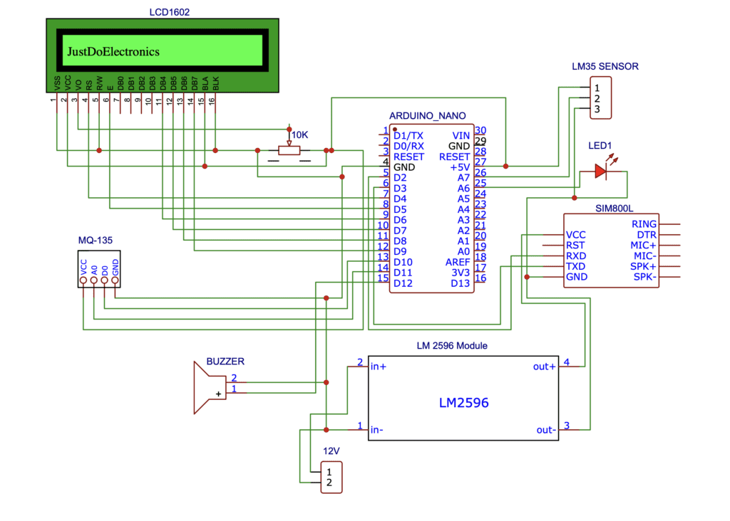 Gas And Temperature Monitoring With Arduino