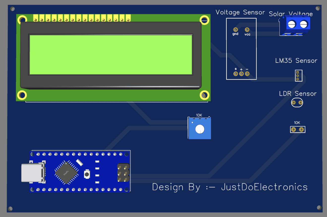Solar Voltage Tracker Using Arduino