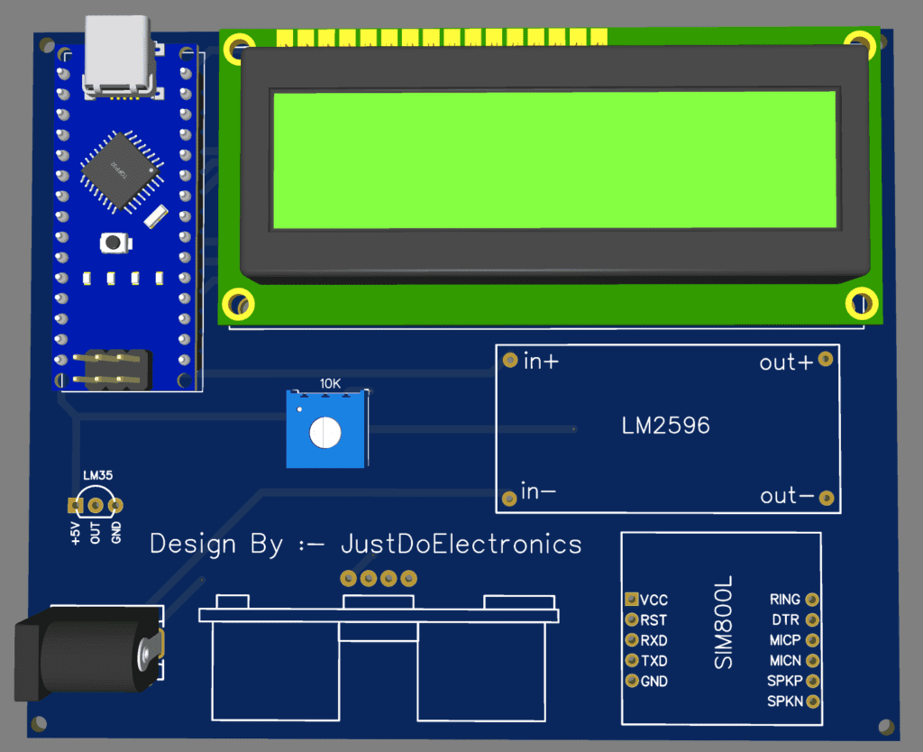 Fire Alarm & Motion Alarm Using Arduino With GSM
