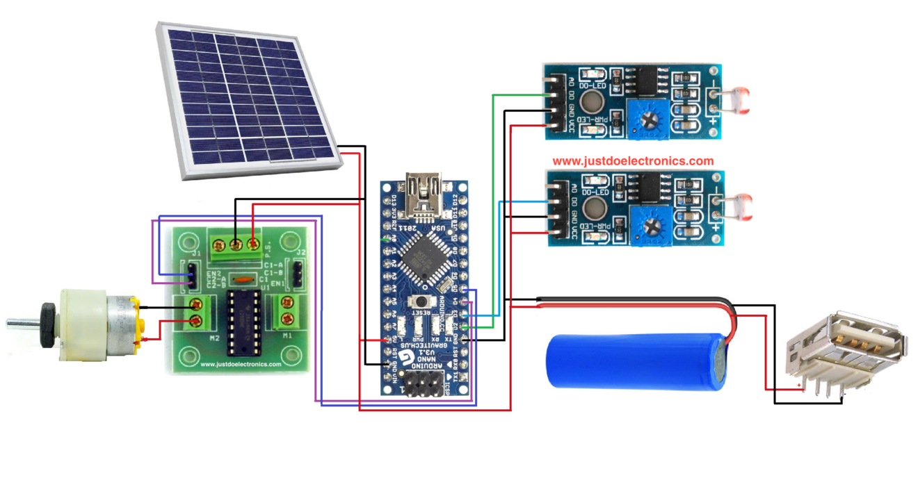 Solar Tracking System Using Arduino